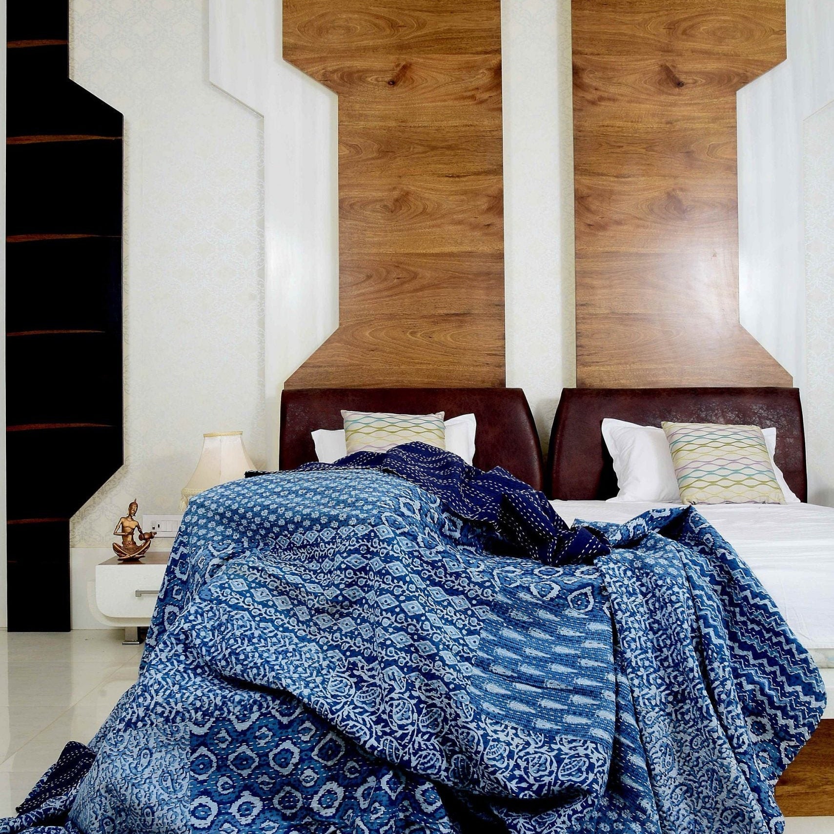 Kantha Quilt - Blue Harmony Design holiday gift